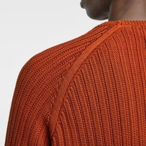 Zara | Sweaters | Zara Mens Ribbed Knitted Pullover Sweater L Nwt ...